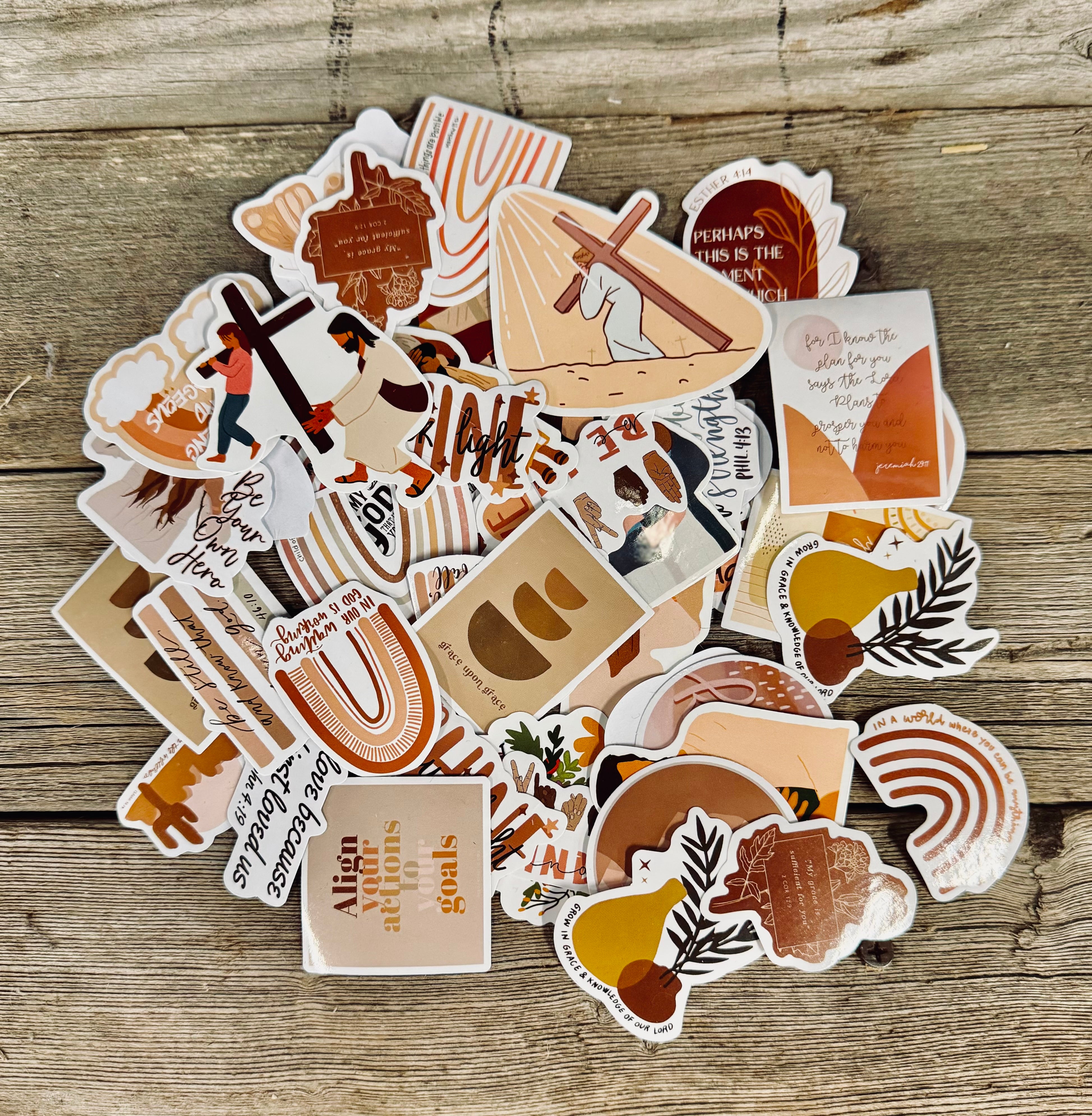 Christian Stickers - Jesus Mystery Stickers - Faith Stickers - Christi ...