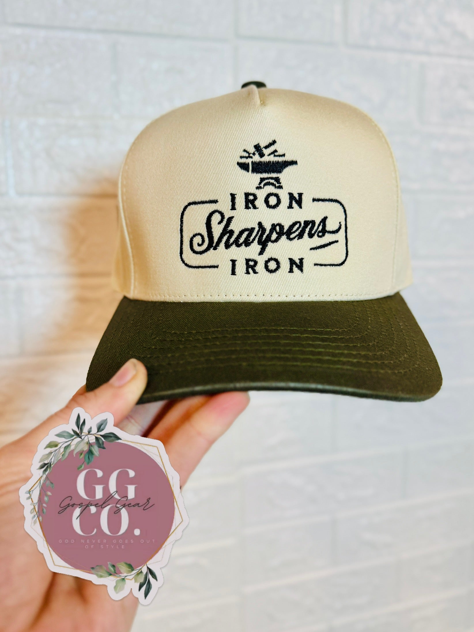 Iron Sharpens Iron Hat, Embroidered Vintage Hat, Christian Dad Hat, Ch ...