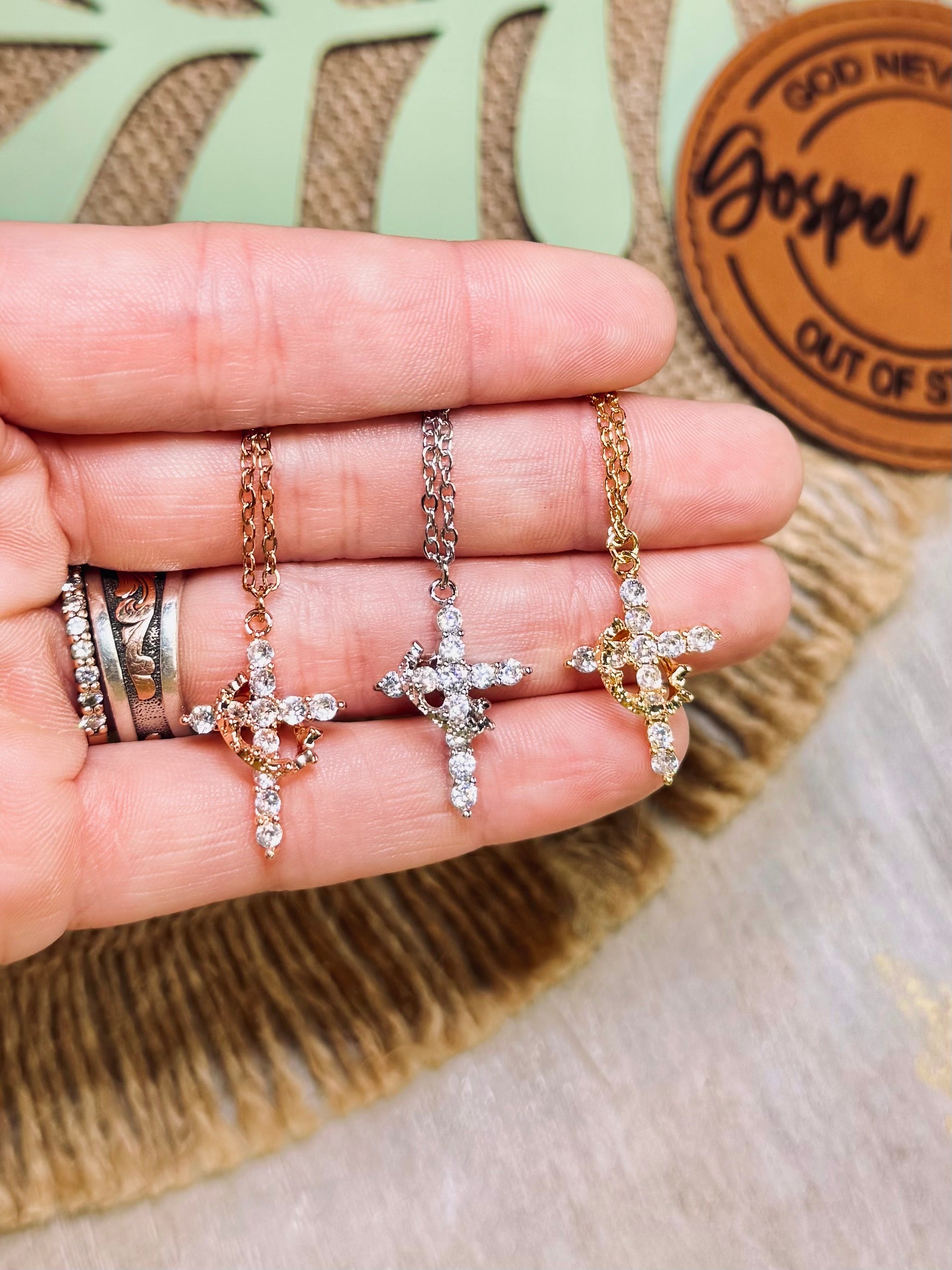 Cross Crown Christian Necklace – Gospel Gear Co
