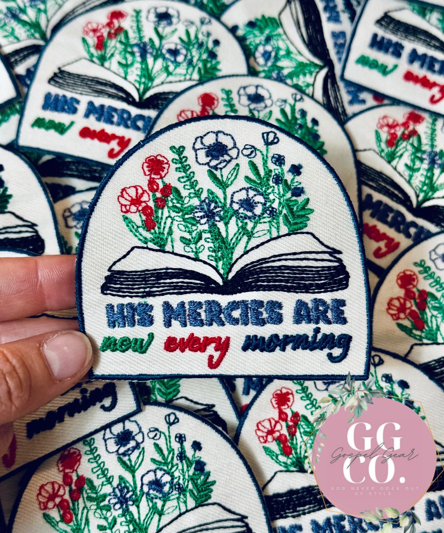His Mercies Are New Every Morning Patch, Christian Hat Patch, Embroide ...
