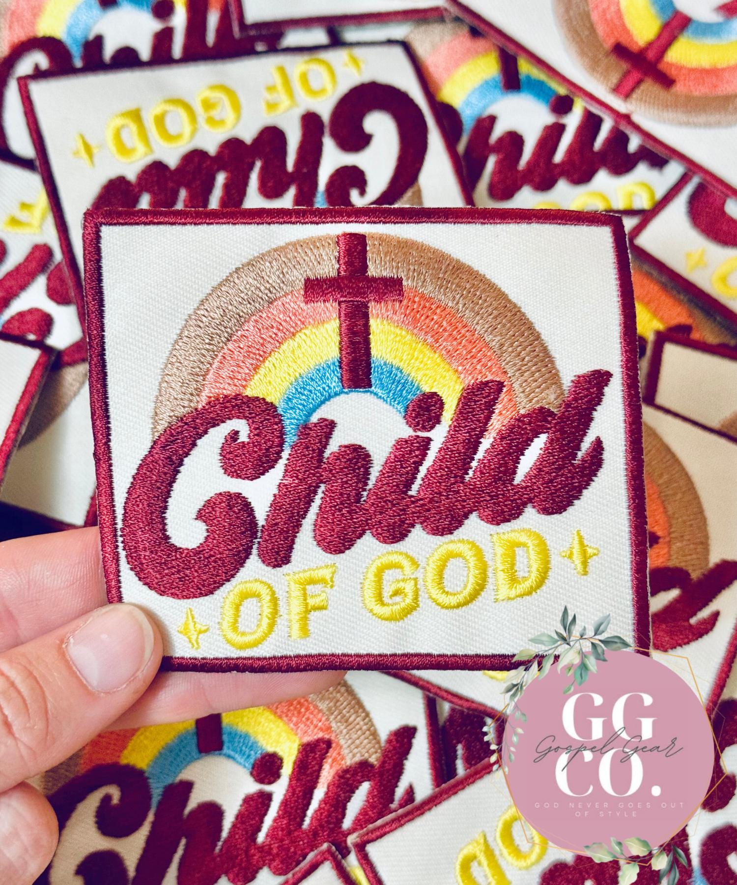 Child Of God Patch, Christian Hat Patch, Embroidered Patch, Trucker Ha ...