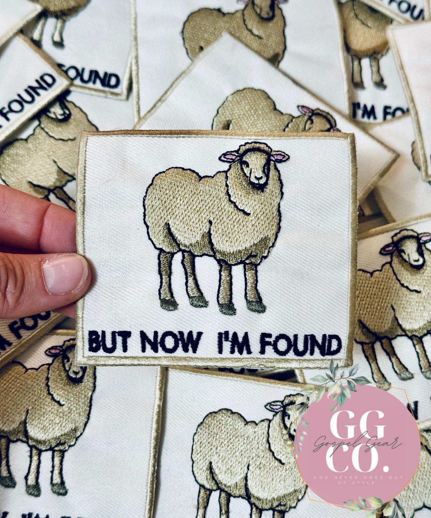 But Now I’m Found Sheep Patch, Christian Hat Patch, Embroidered Patch ...