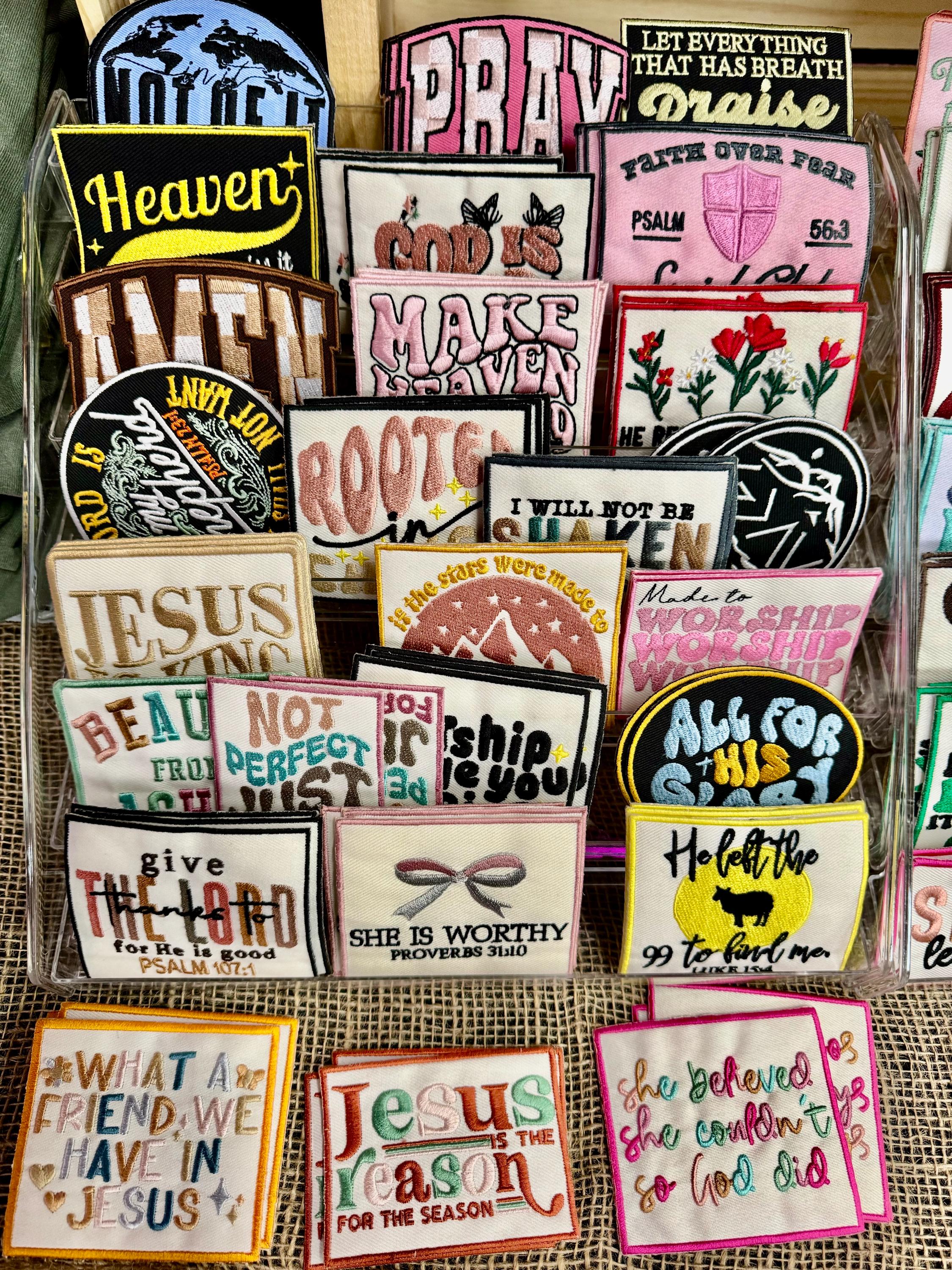 Mystery Faith Patch Bundle, Christian Hat Patch’s, Embroidered Patch’s ...