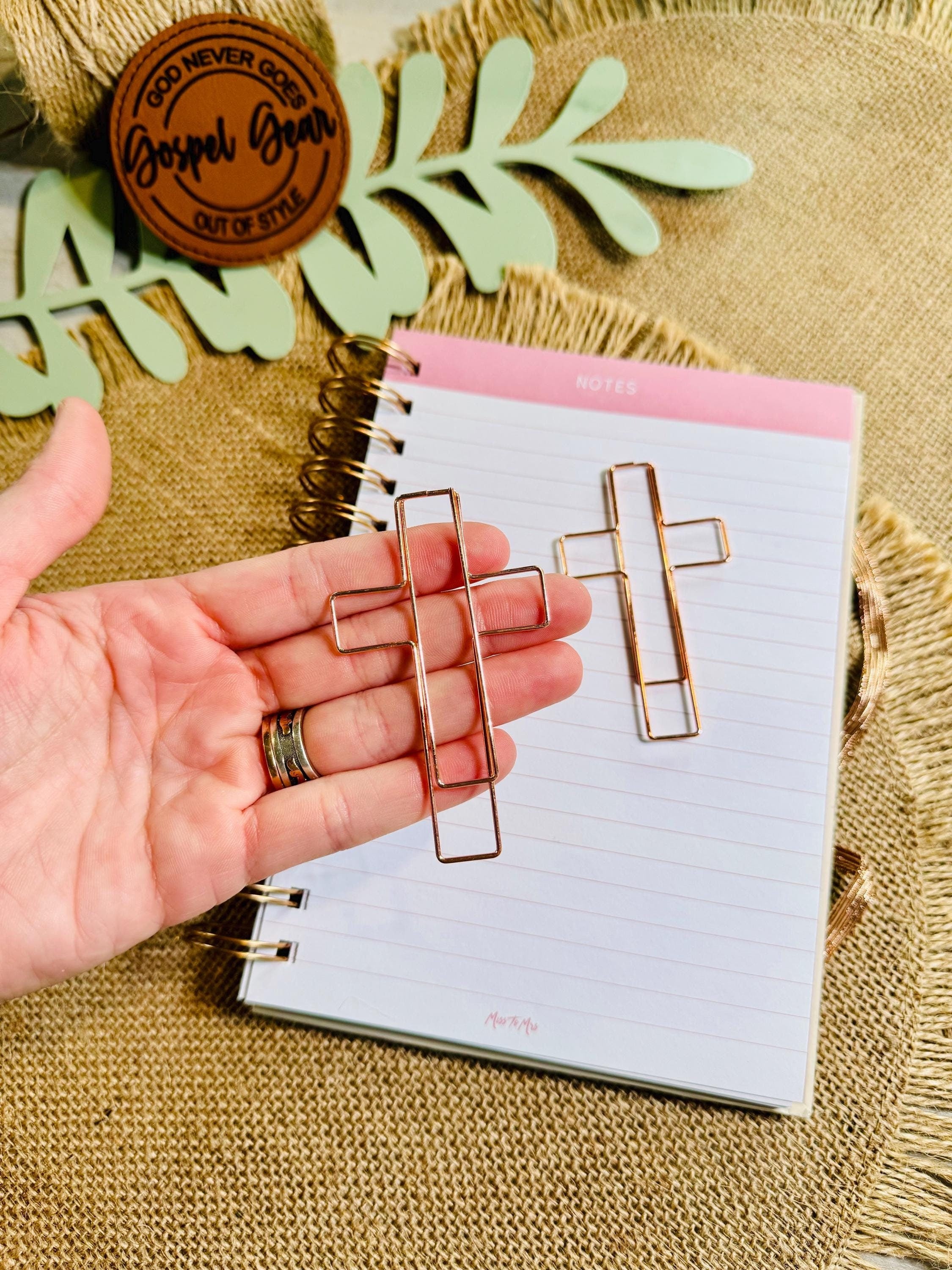 Jumbo Cross Paperclips - Large Cross Bookmark - Large Bible Bookmark ...